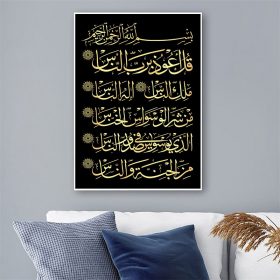 Allah Islamic Wall Art Poster Quran Quotes Canvas Print Muslim Religion ...