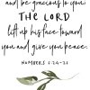 Bible Verse Quote Poster Prints The Lord Bless You and Keep You ...