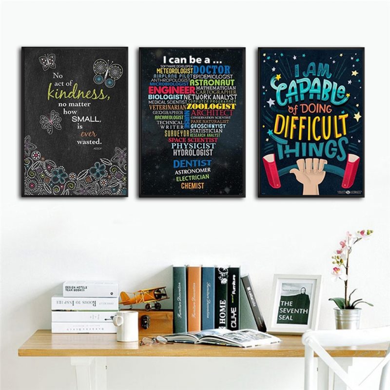 Motivational Inspirational Quotes Posters for Teachers Classroom Office ...